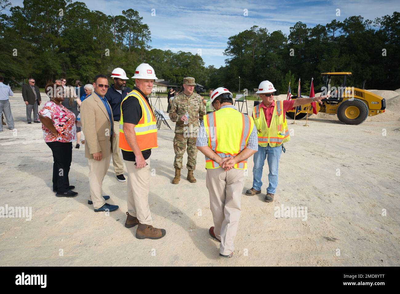 The groundbreaking ceremony today marked the preperation of building a ...