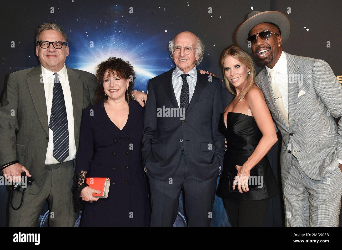 Jeff Garlin, from left, Susie Essman, Larry David, Cheryl Hines and J.B ...