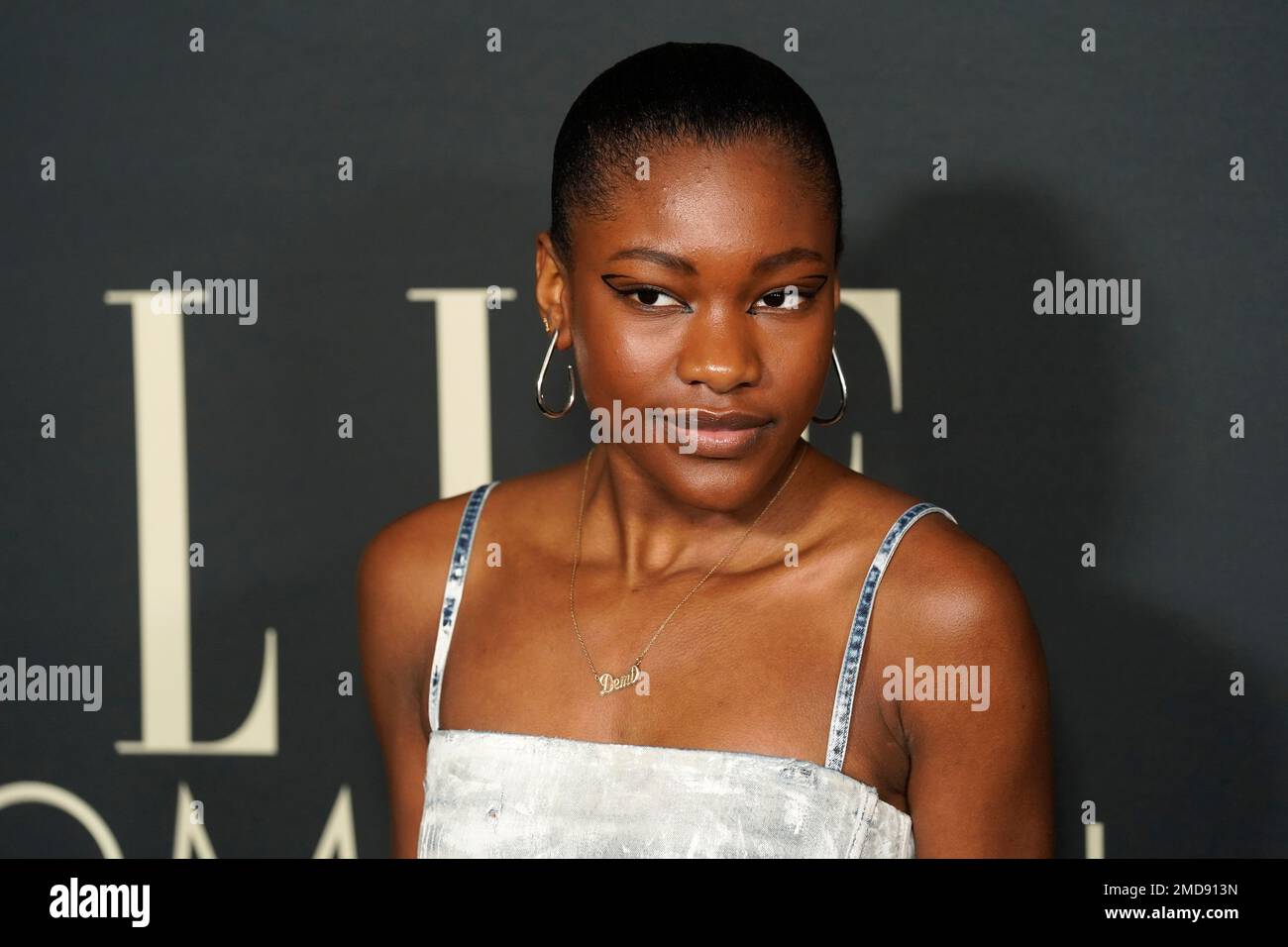 Demi Singleton arrives at the 27th annual ELLE Women in Hollywood ...