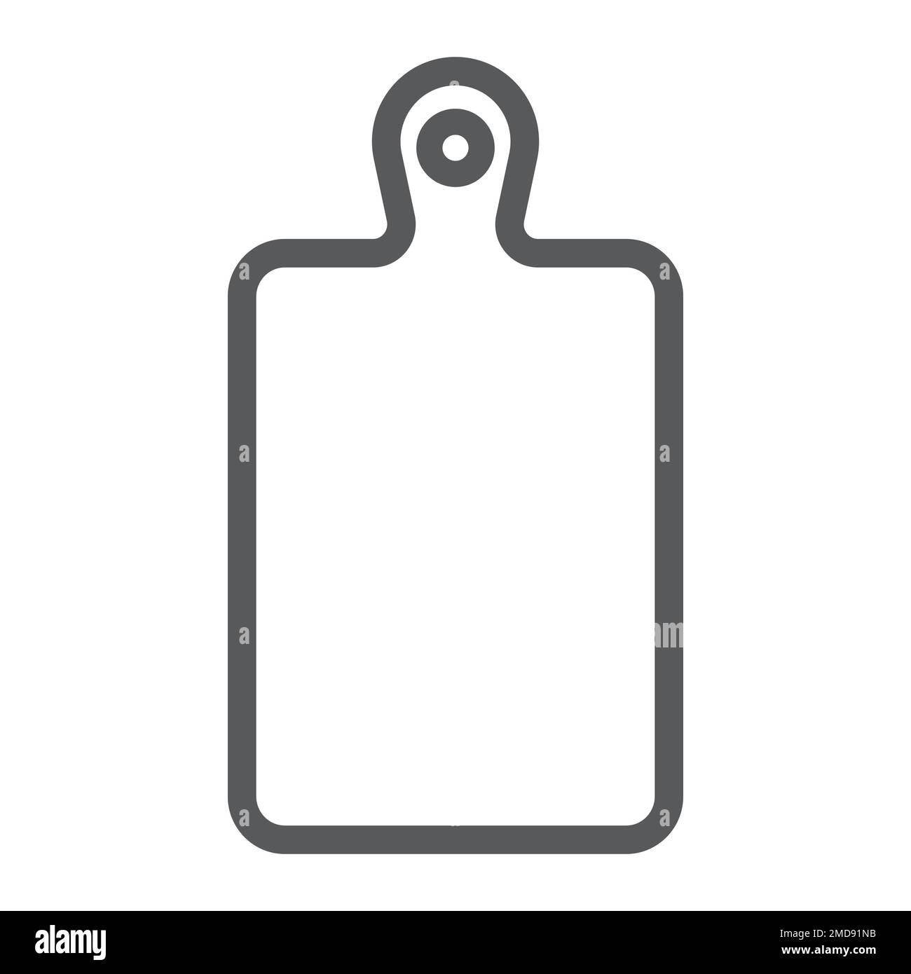 Cutting board line icon, kitchen and cooking, chopping board sign ...