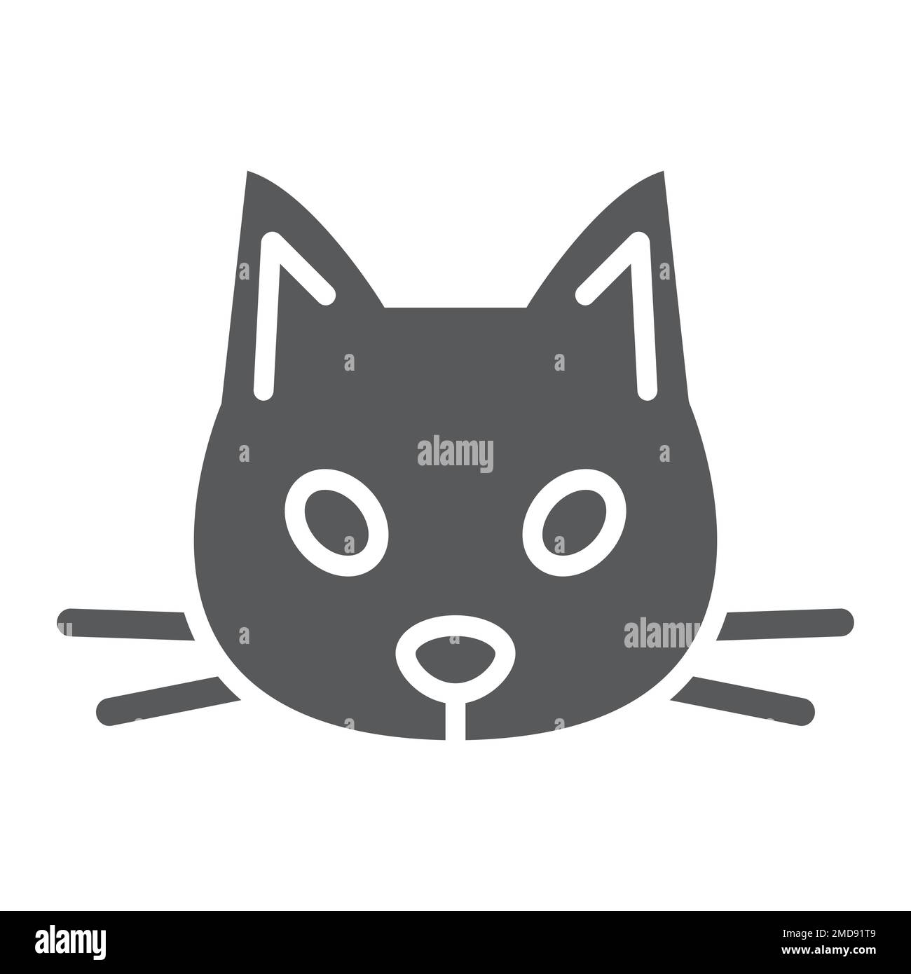 Cat glyph icon, animal and zoo, pet sign vector graphics, a solid ...