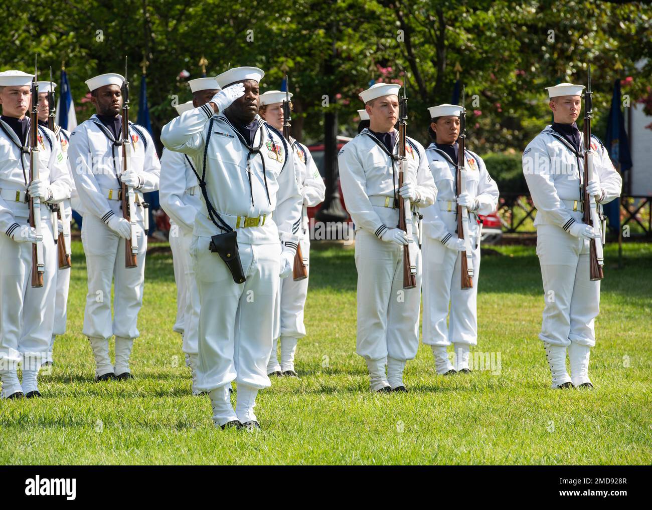 220715-N-VP266-1078 WASHINGTON (July 15, 2022) -- Members of the U.S ...