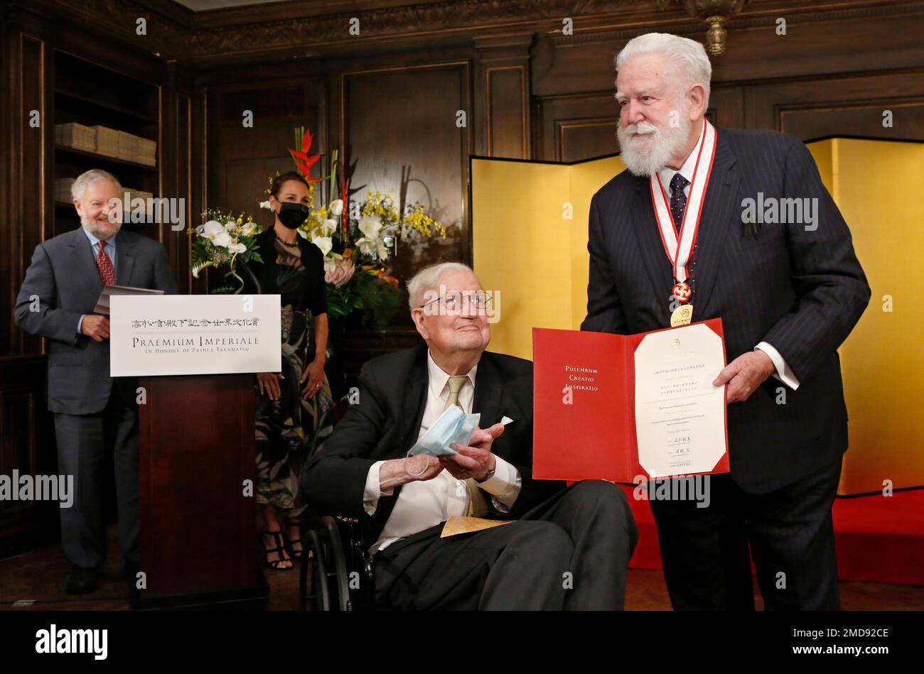 IMAGE DISTRIBUTED FOR THE JAPAN ART ASSOCIATION - Pictured left to ...