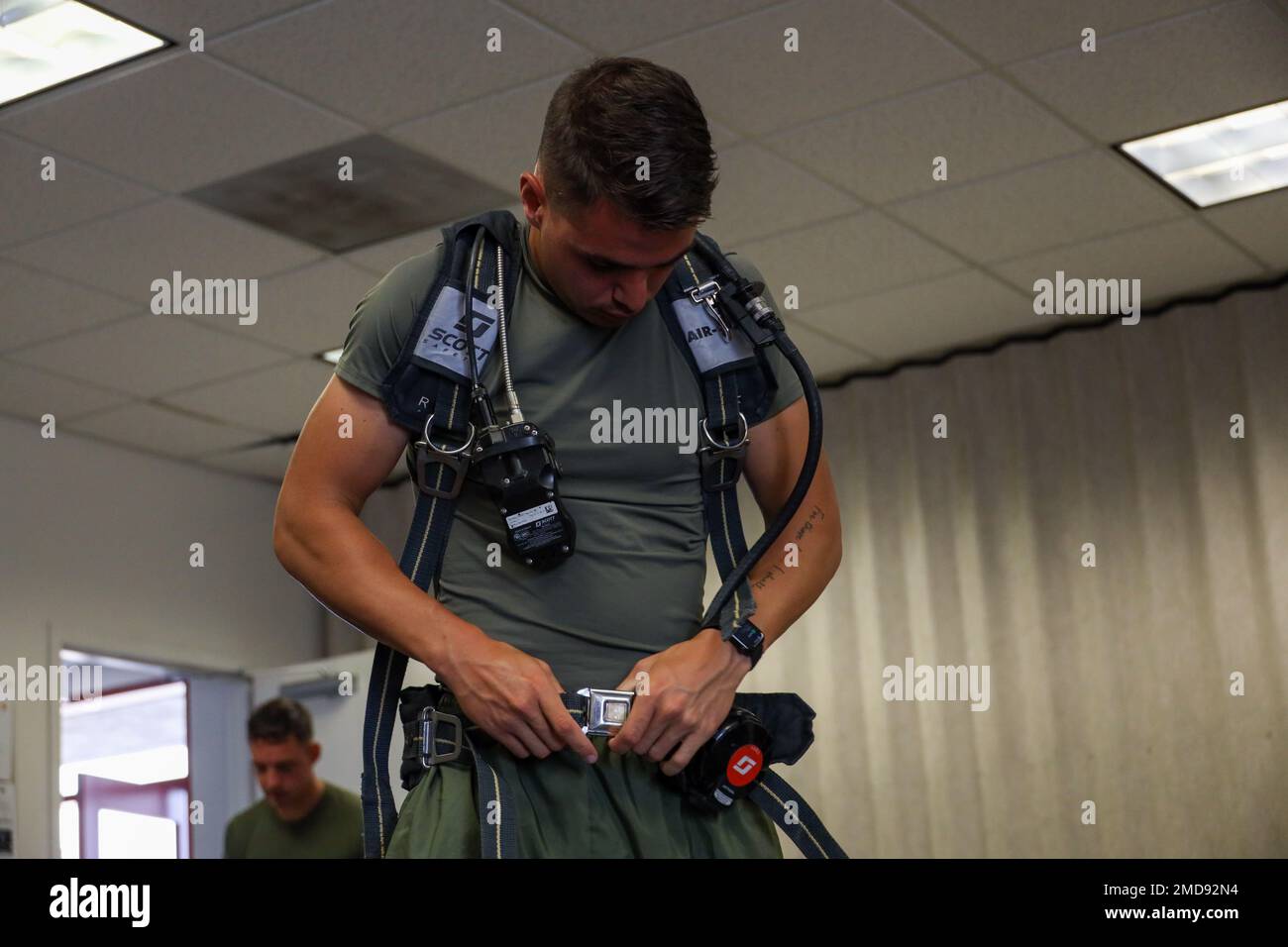U.S. Marines Corps Pfc. Nathaniel Womack, a chemical, biological ...