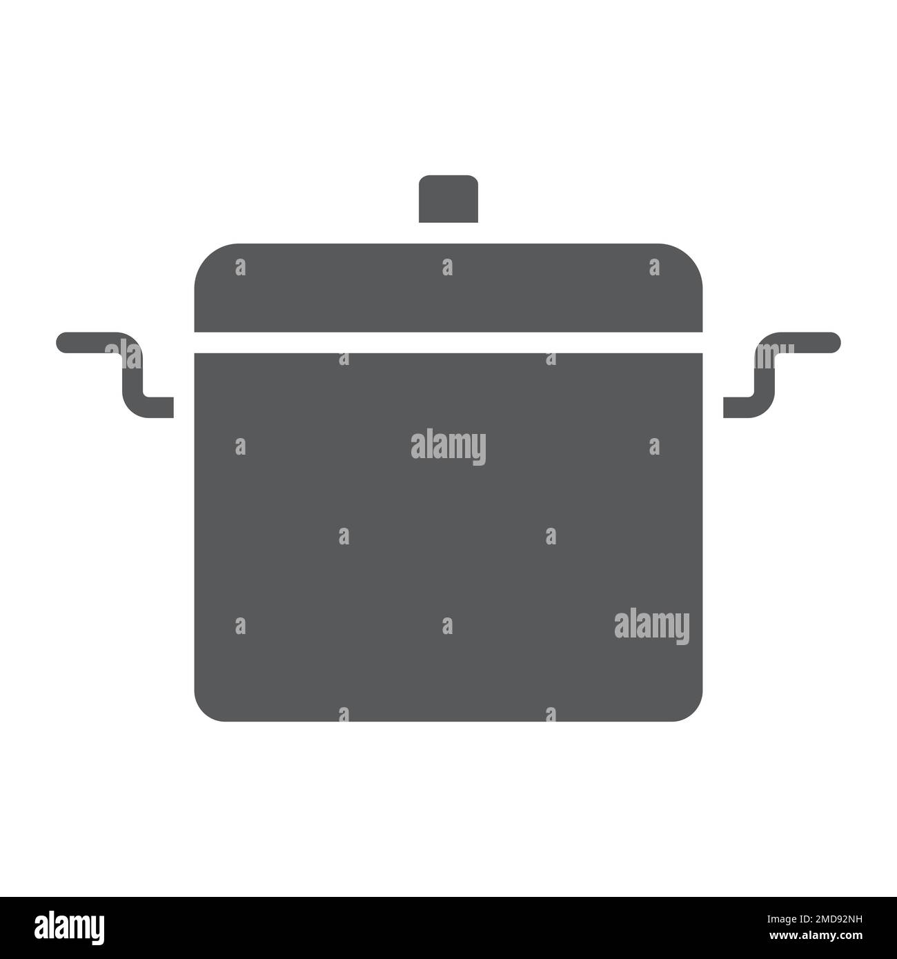 Cooking pan glyph icon, kitchen and cooking, cooking pot sign vector ...