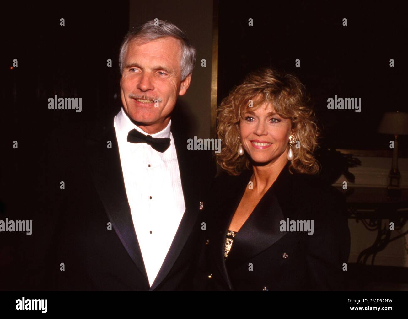 Jane Fonda and Ted Turner March 1990 Credit: Ralph Dominguez/MediaPunch ...
