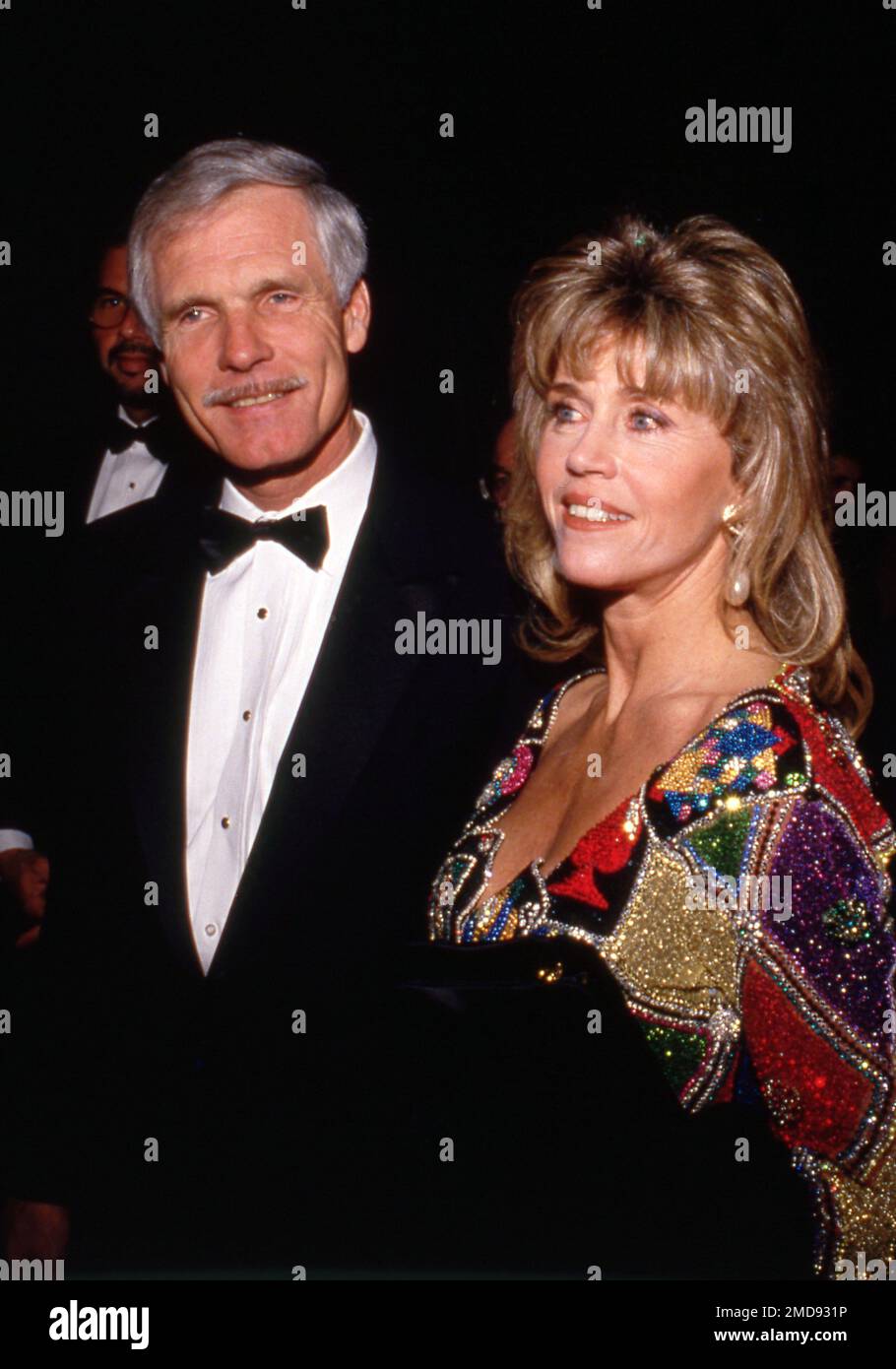 Ted Turner and Jane Fonda at the 12th Annual National Cable ACE Awards ...