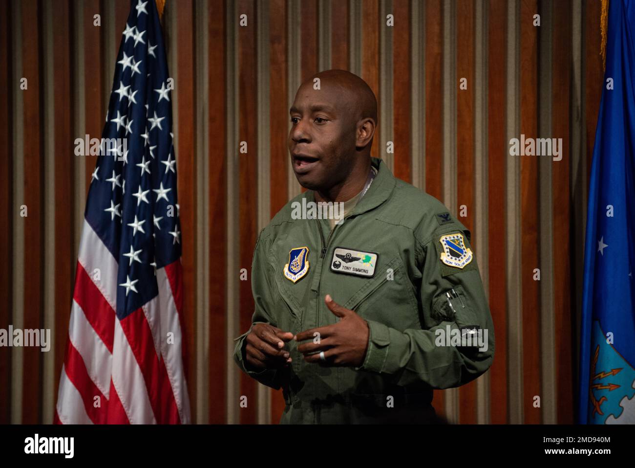 U.S. Air Force Col. Travolis Simmons, the 3rd Wing commander ...