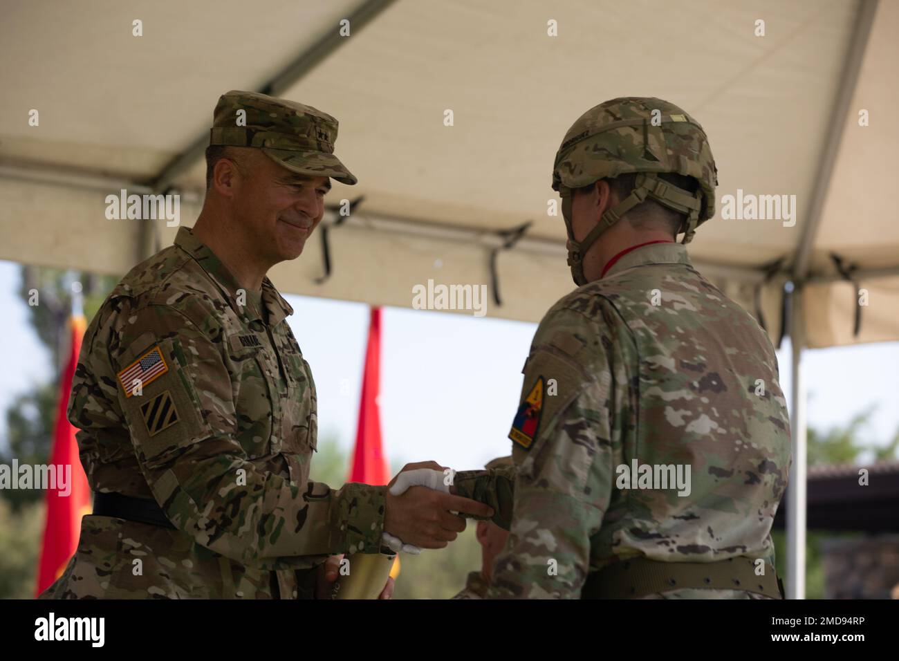 Maj. Gen. Sean C. Bernabe, outgoing commanding general of the 1st ...