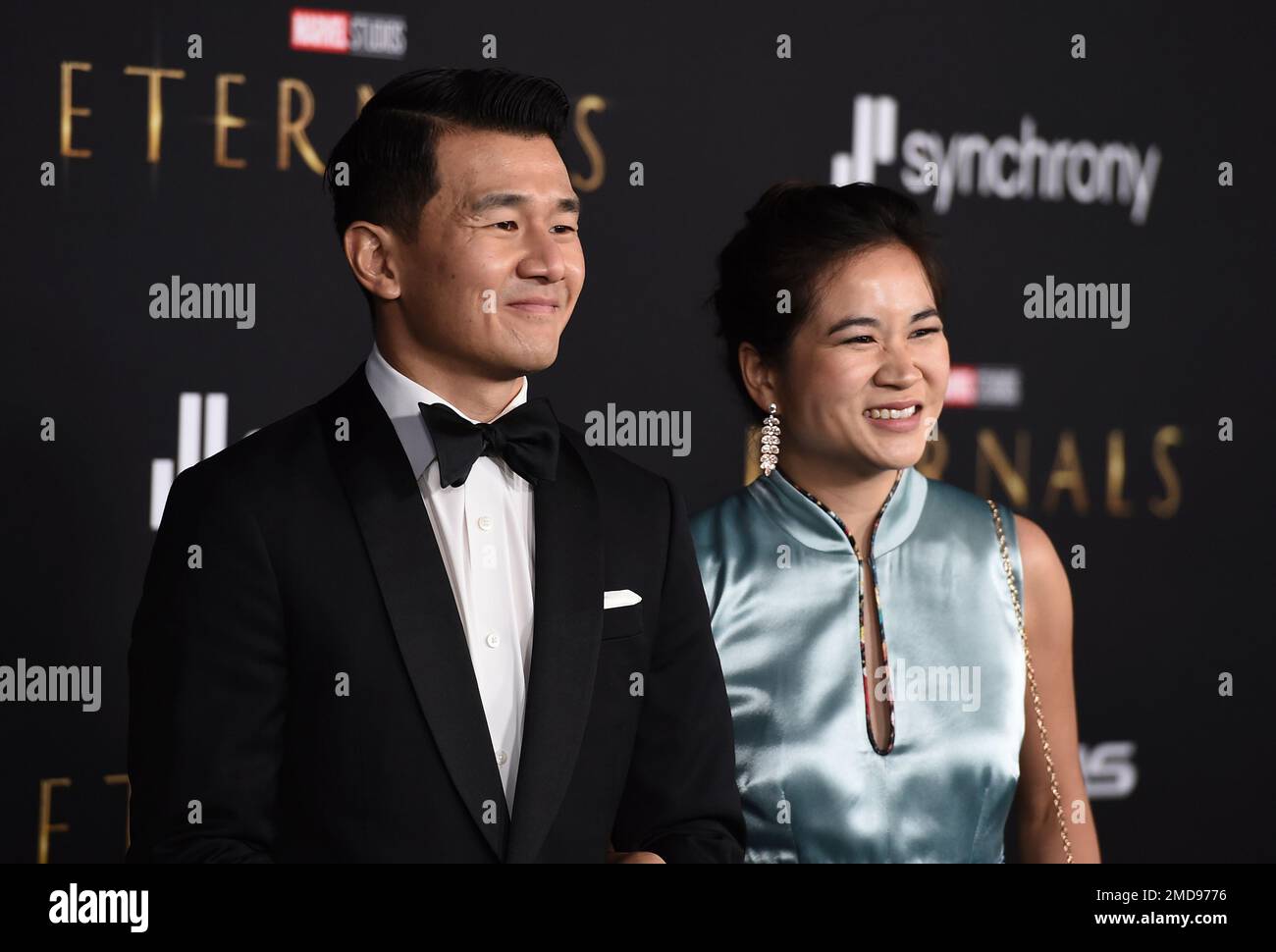 Ronny Chieng arrives at the premiere of "Eternals" on Monday, Oct. 18 ...