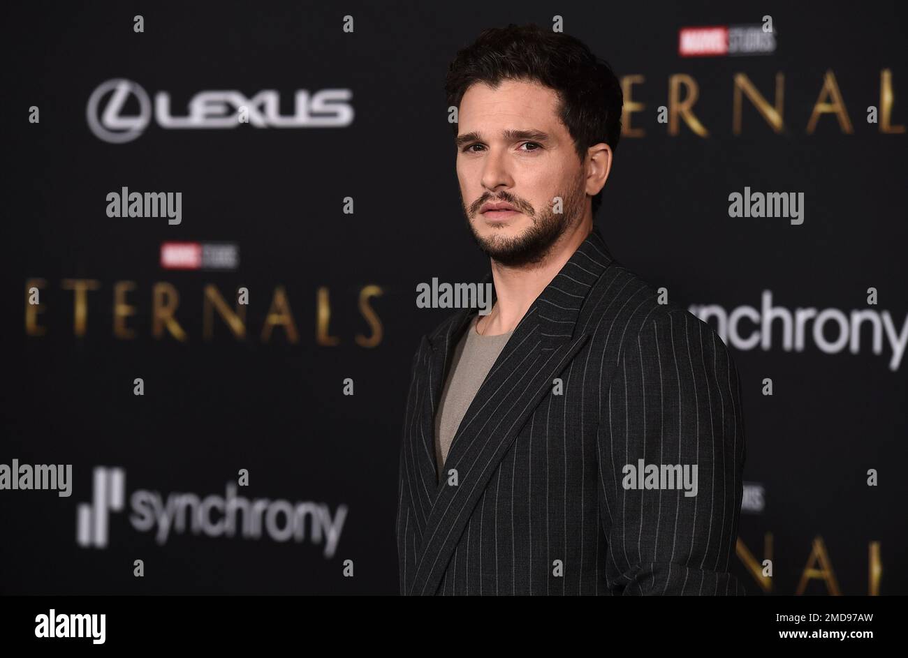 Cast member Kit Harington arrives at the premiere of "Eternals" on ...
