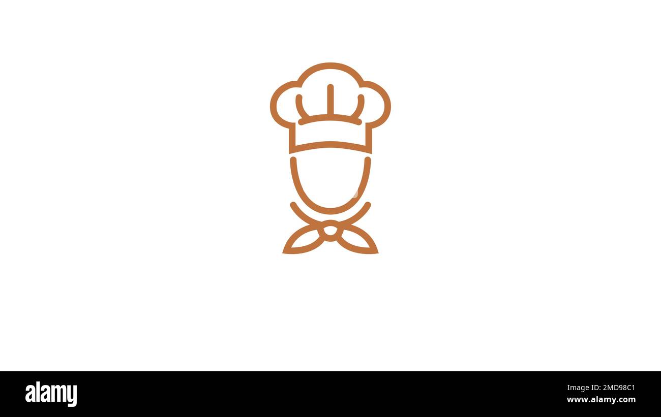 Abstract Chef Head Hat Logo Vector Design Symbol Icon Illustration ...