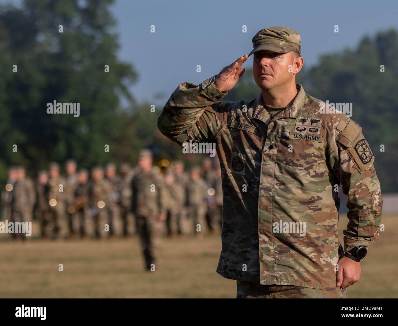 Cadet James Tate, Austin Peay State University, recites the Cadet Creed ...
