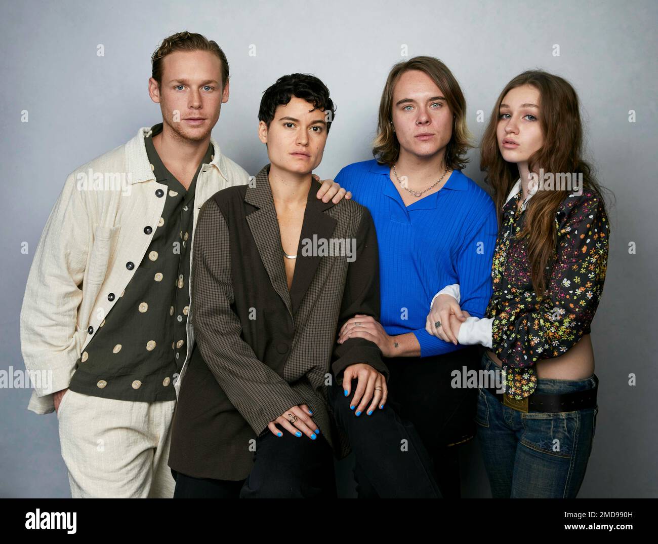 Cole Doman, from left, Lio Mehiel, director Vuk Lungulov-Klotz, and ...
