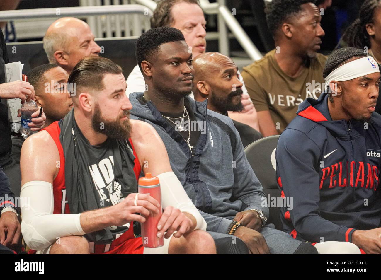 Orlando, Florida, USA, March 15, 2022, New Orleans Pelicans player Zion ...