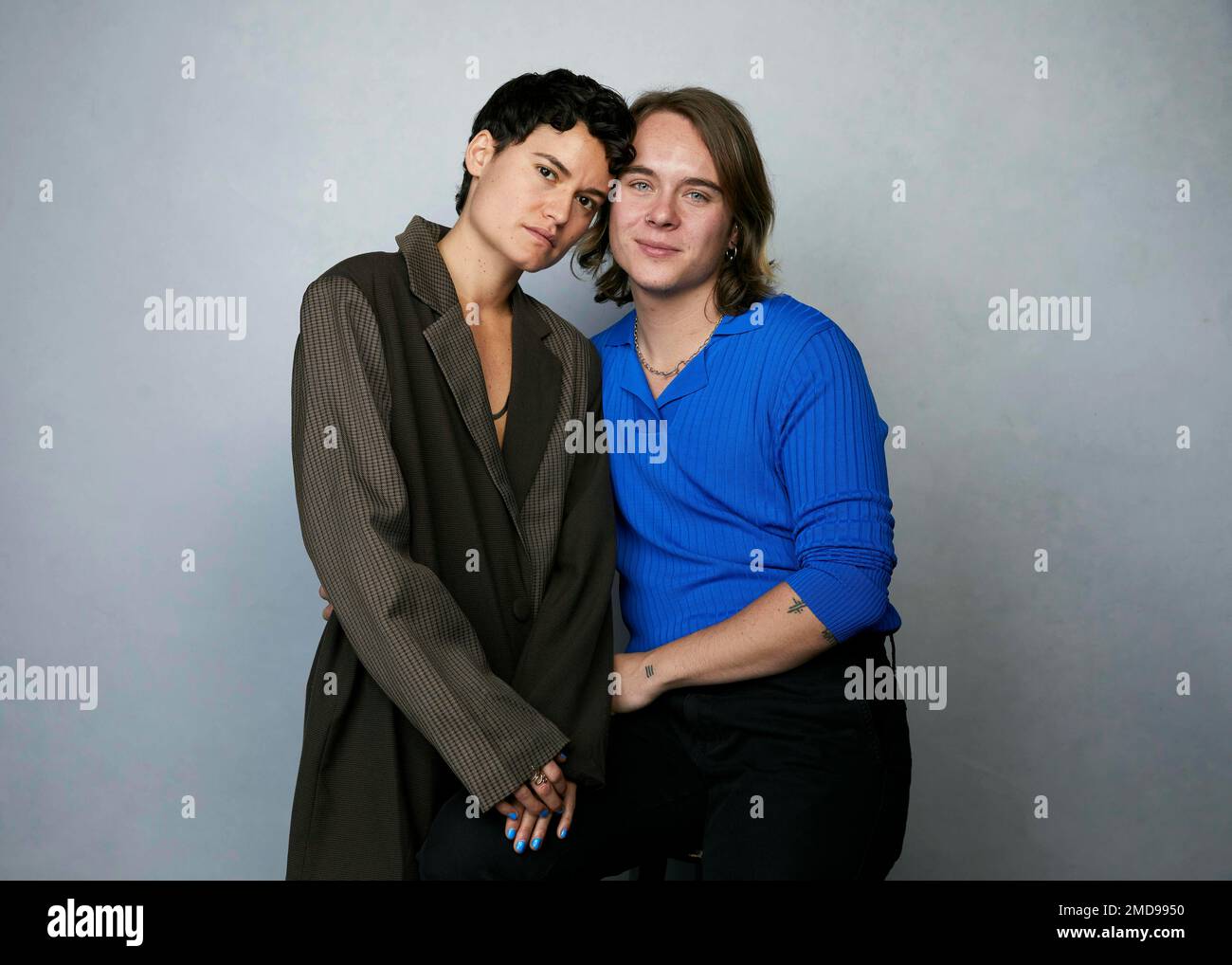 Lio Mehiel, left, and director Vuk Lungulov-Klotz pose for a portrait ...