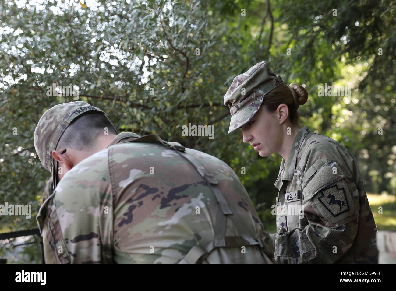 U.S. Army Cadet Kailynn Smith with Headquarters and Headquarters ...