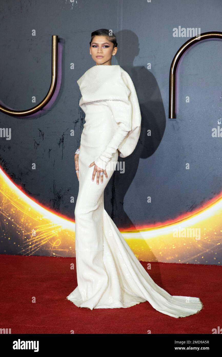 Zendaya poses for photographers upon arrival at the premiere of the ...