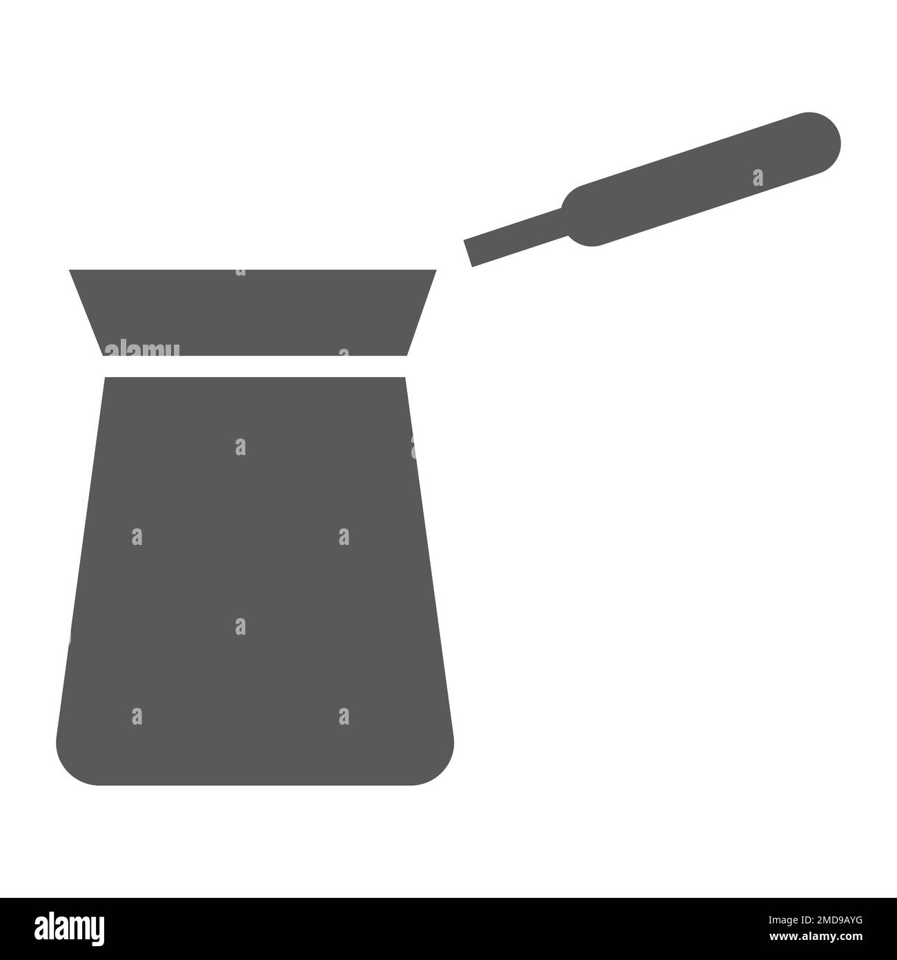 Turkish cezve glyph icon, coffee and cafe, turkish coffee sign vector ...