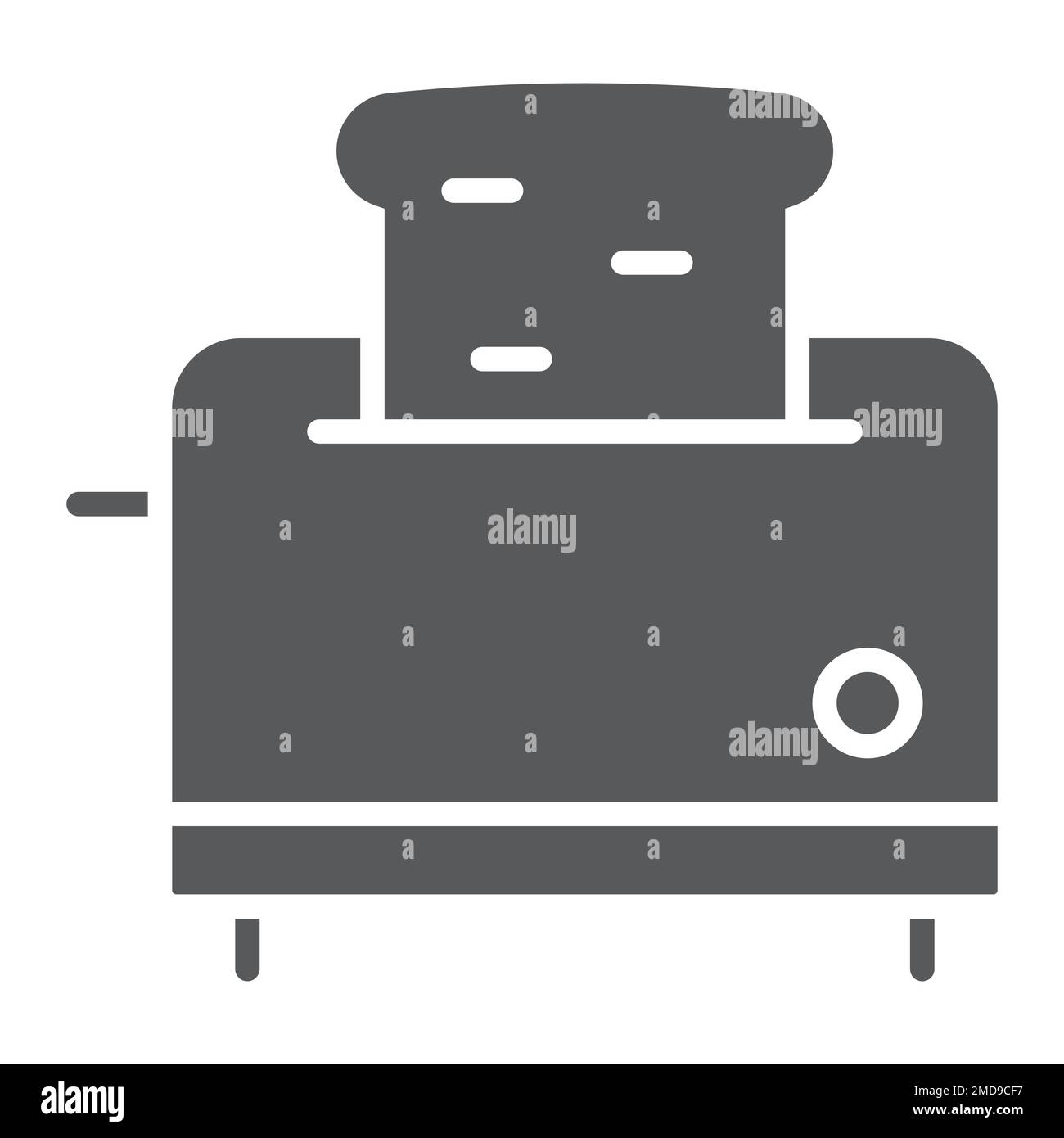 Toaster glyph icon, kitchen and cooking, cook tool sign vector graphics ...