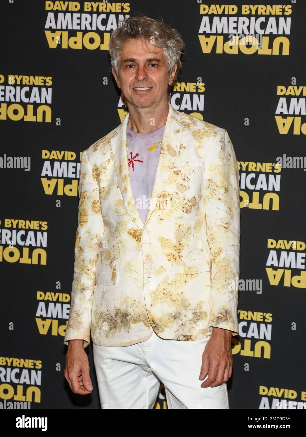 Musician Mauro Refosco attends the Broadway reopening of "David Byrne's ...