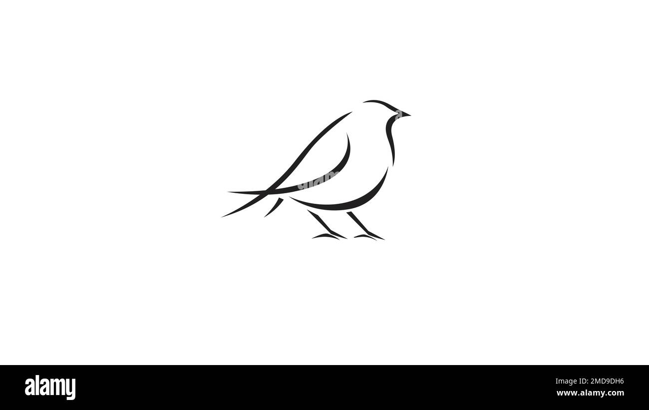 Creative Abstract Bird Lines Logo Vector Design Symbol Icon ...