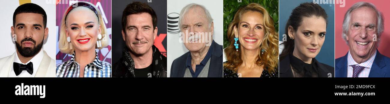 This combination photo of celebrities with birthdays from Oct. 24-30 ...