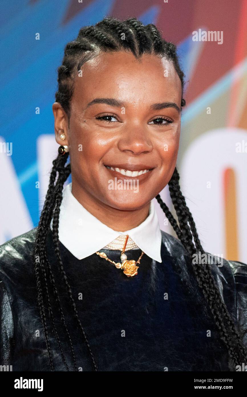 Leah Harvey poses for photographers upon arrival at the closing night ...