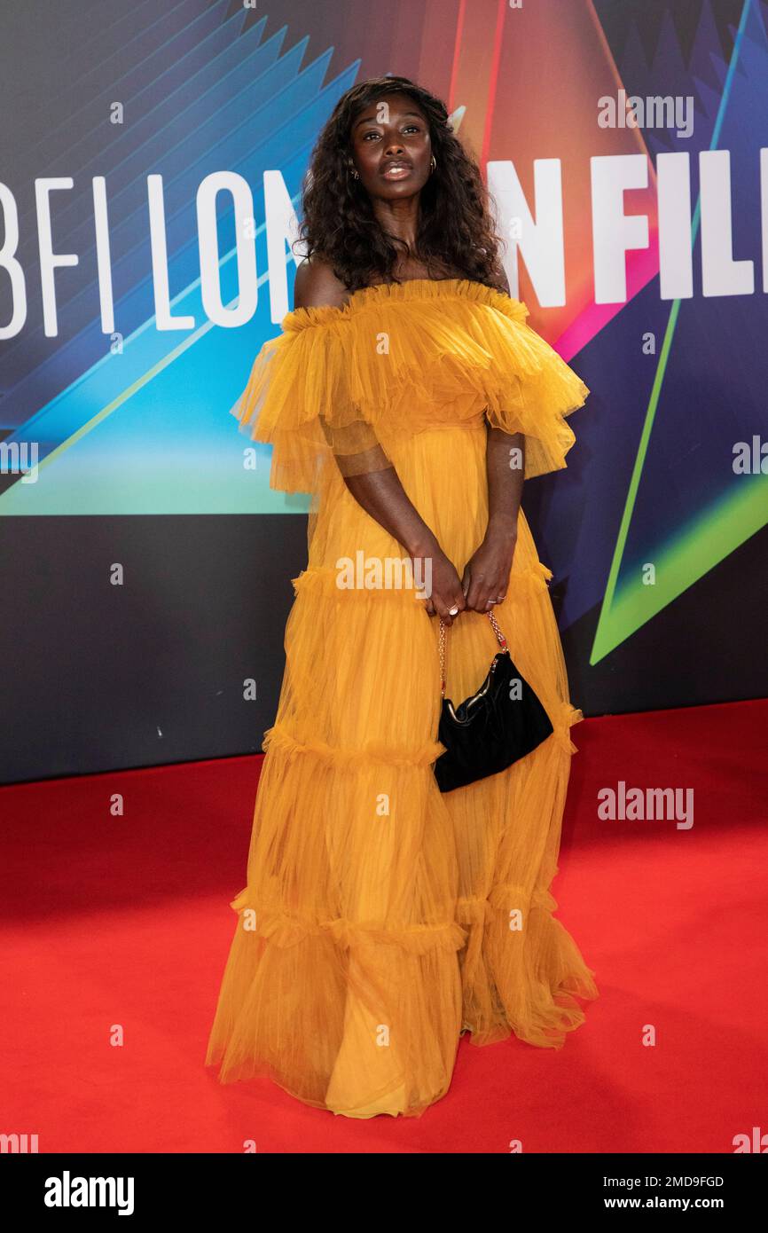 Rhoda Ofori-Attah poses for photographers upon arrival at the closing ...
