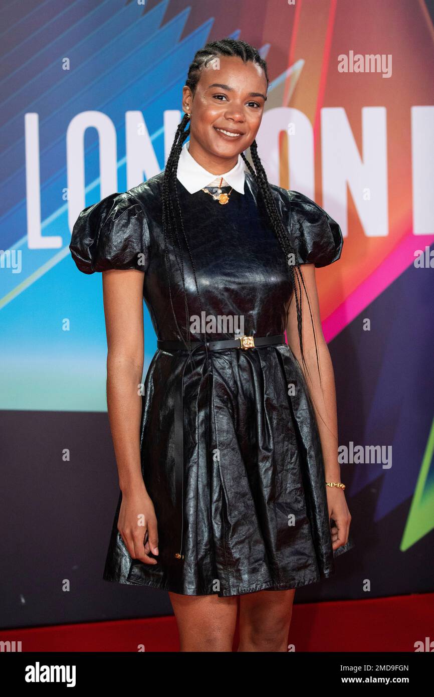 Leah Harvey poses for photographers upon arrival at the closing night ...