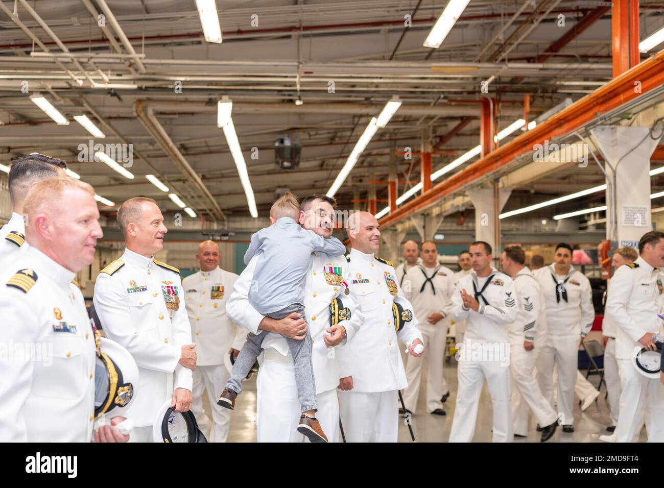 Cmdr. Robert Patchin, outgoing commanding officer, Unmanned Undersea Vehicle Squadron (UUVRON) 1 ...