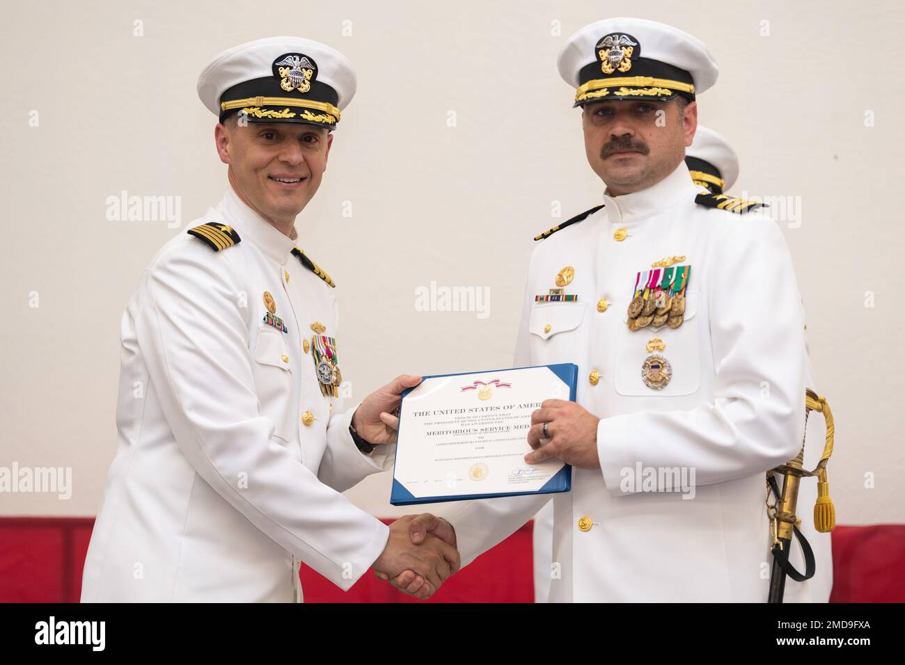 Capt. Gary Montalvo Jr., left, commander, Submarine Development ...