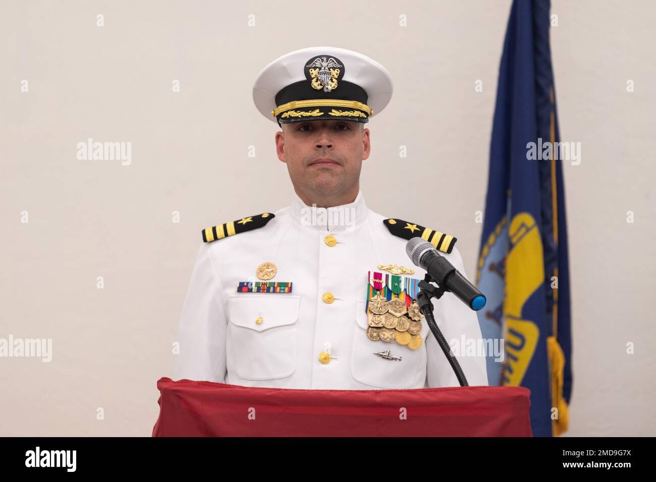 Cmdr. Patrick Alfonzo, commanding officer, Unmanned Undersea Vehicle Flotilla (UUV Flotilla) 1 ...