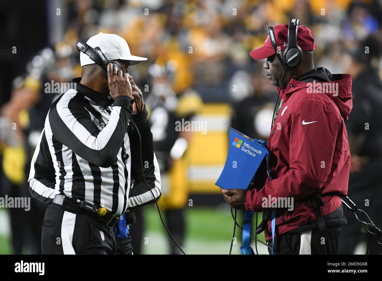 during the second half an NFL football game, Sunday, Oct. 17, 2021, in ...
