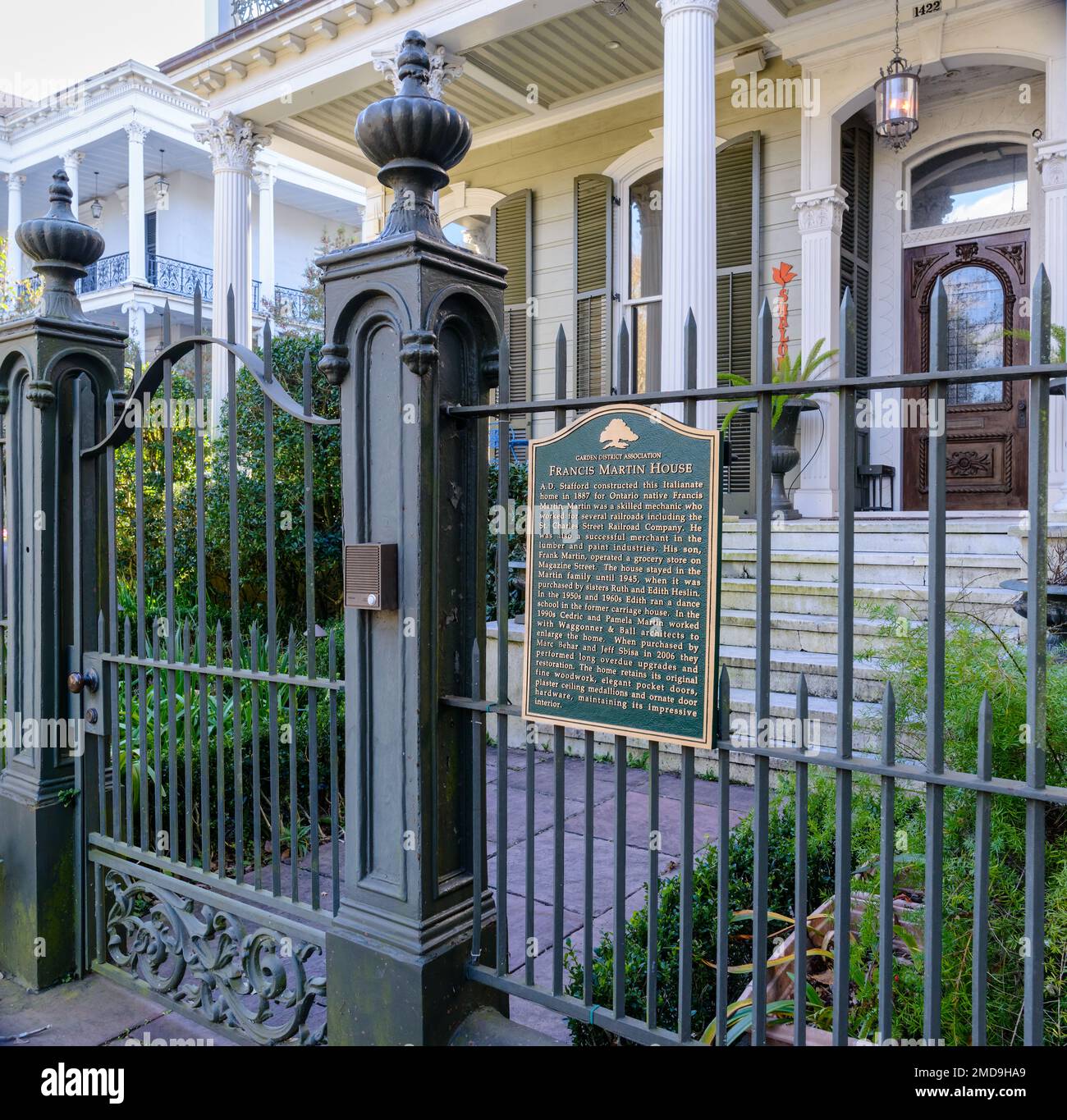 NEW ORLEANS, LA, USA - JANUARY 15, 2023: Entrance to the historic ...
