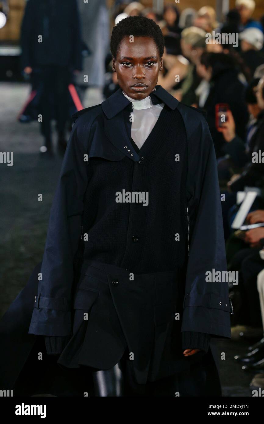 Paris, France. 22nd Jan, 2023. SACAI Fall/Winter 2023-24 Runway during ...