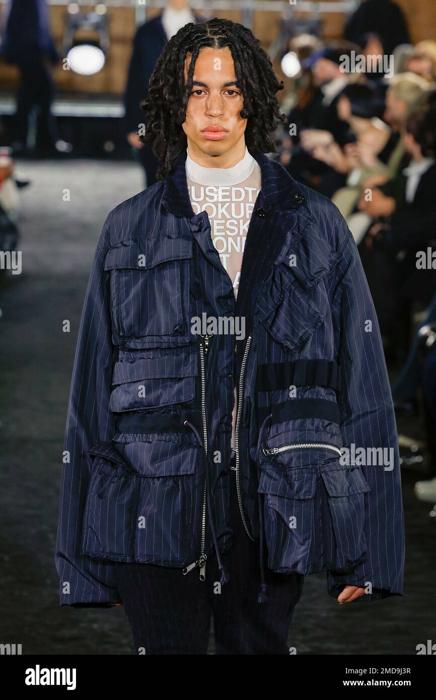 Paris, France. 22nd Jan, 2023. SACAI Fall/Winter 2023-24 Runway during ...