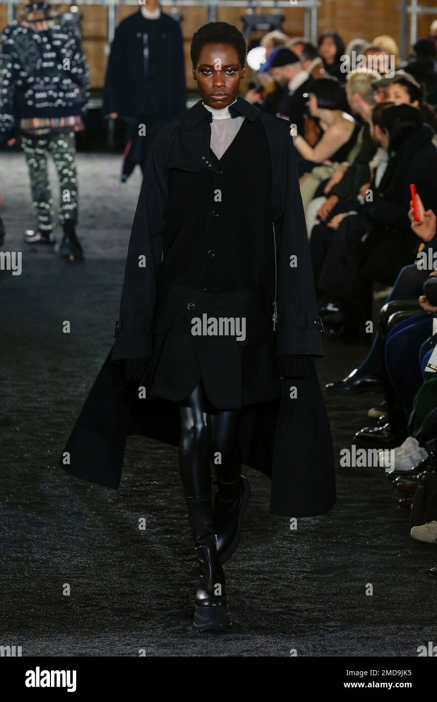 Paris, France. 22nd Jan, 2023. SACAI Fall/Winter 2023-24 Runway during ...