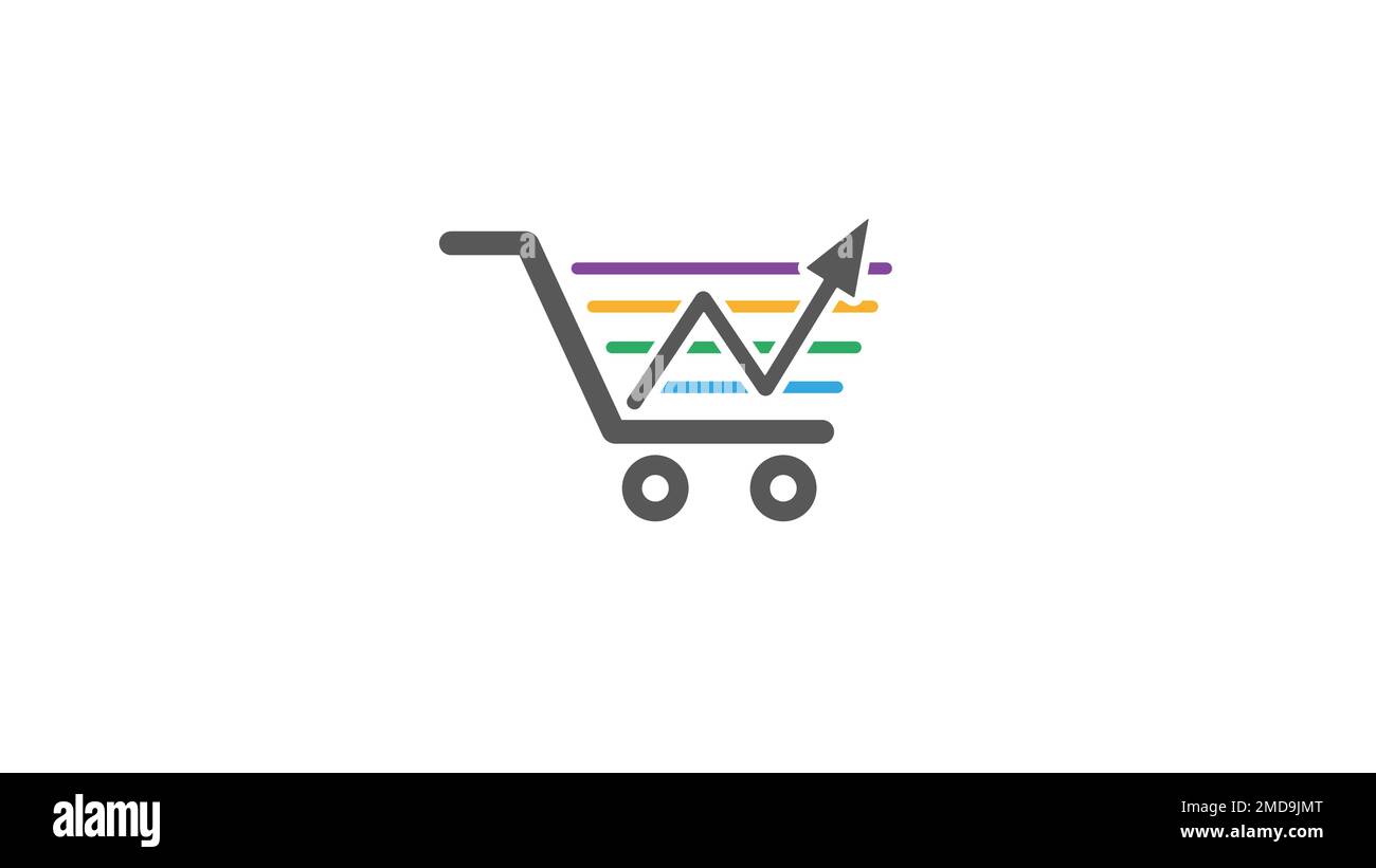 Creative Cart Arrow Finance Logo Vector Stock Vector Image & Art - Alamy