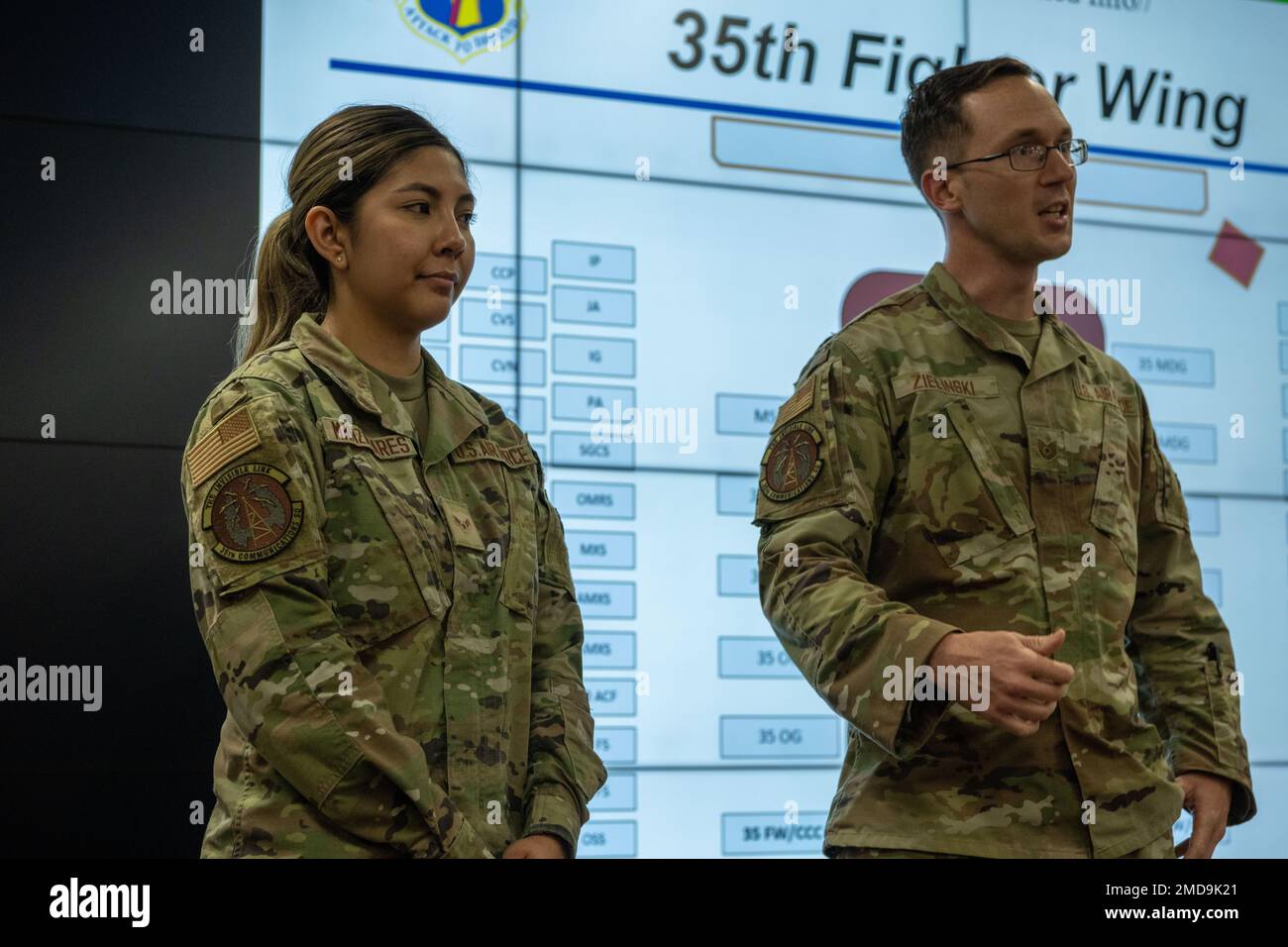 U.S. Air Force Airman 1st Class Melanie Manzanares, 35th Communications ...