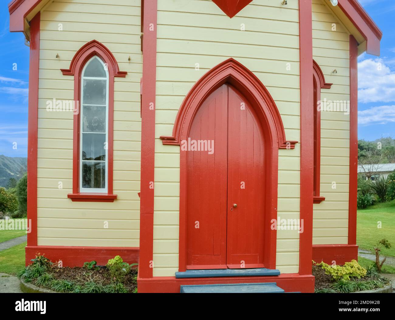 St Josephs historic Catholic church at Hiruharama, Jerusalem, Wanganui ...