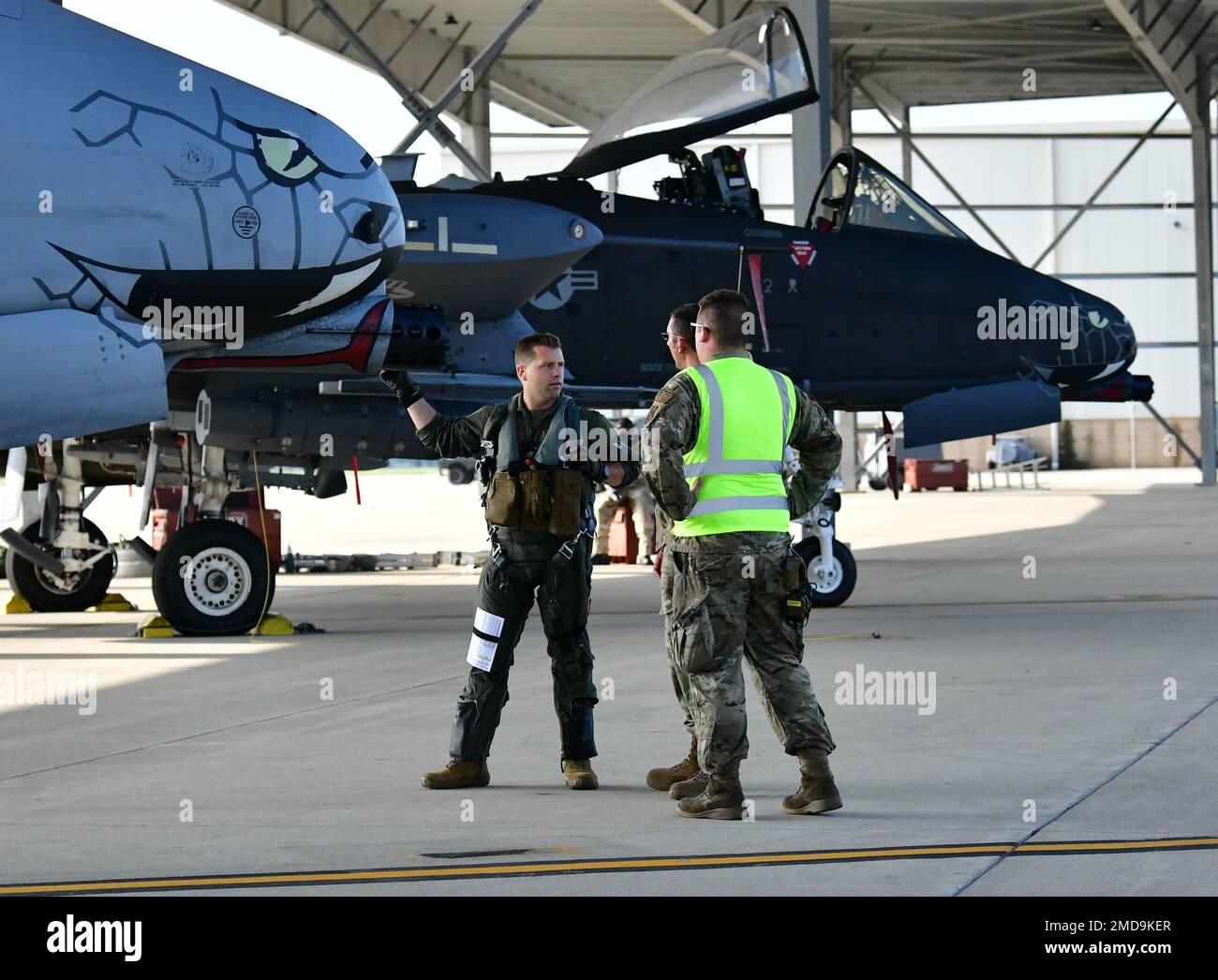 U.S. Air Force Capt. Logan C. Adcock, an A-10C Thunderbolt II aircraft ...