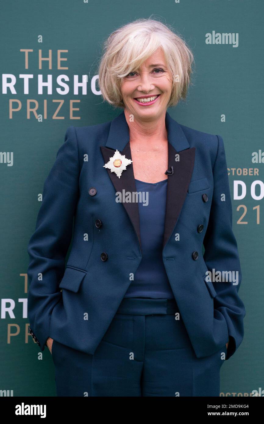 Emma Thompson poses for photographers at The Earthshot Prize Awards ...