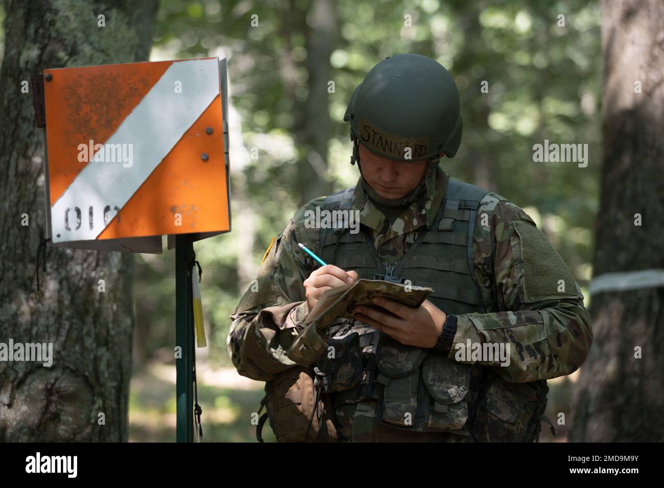 Officer candidates conduct land navigation training on July 14, 2022 ...