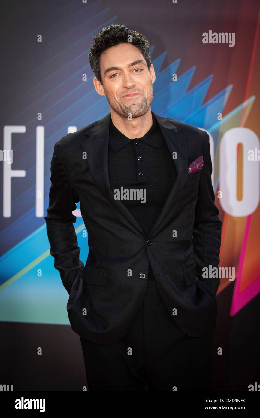 Alex Hassell poses for photographers upon arrival at the closing night ...