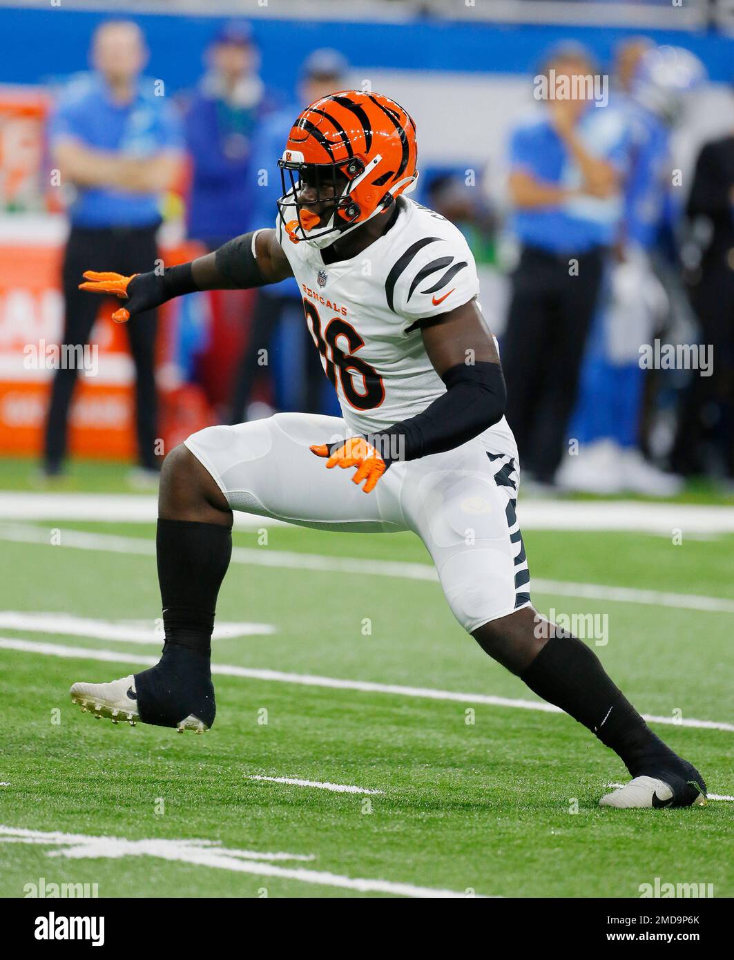 Cincinnati Bengals defensive end Cameron Sample plays during the first ...