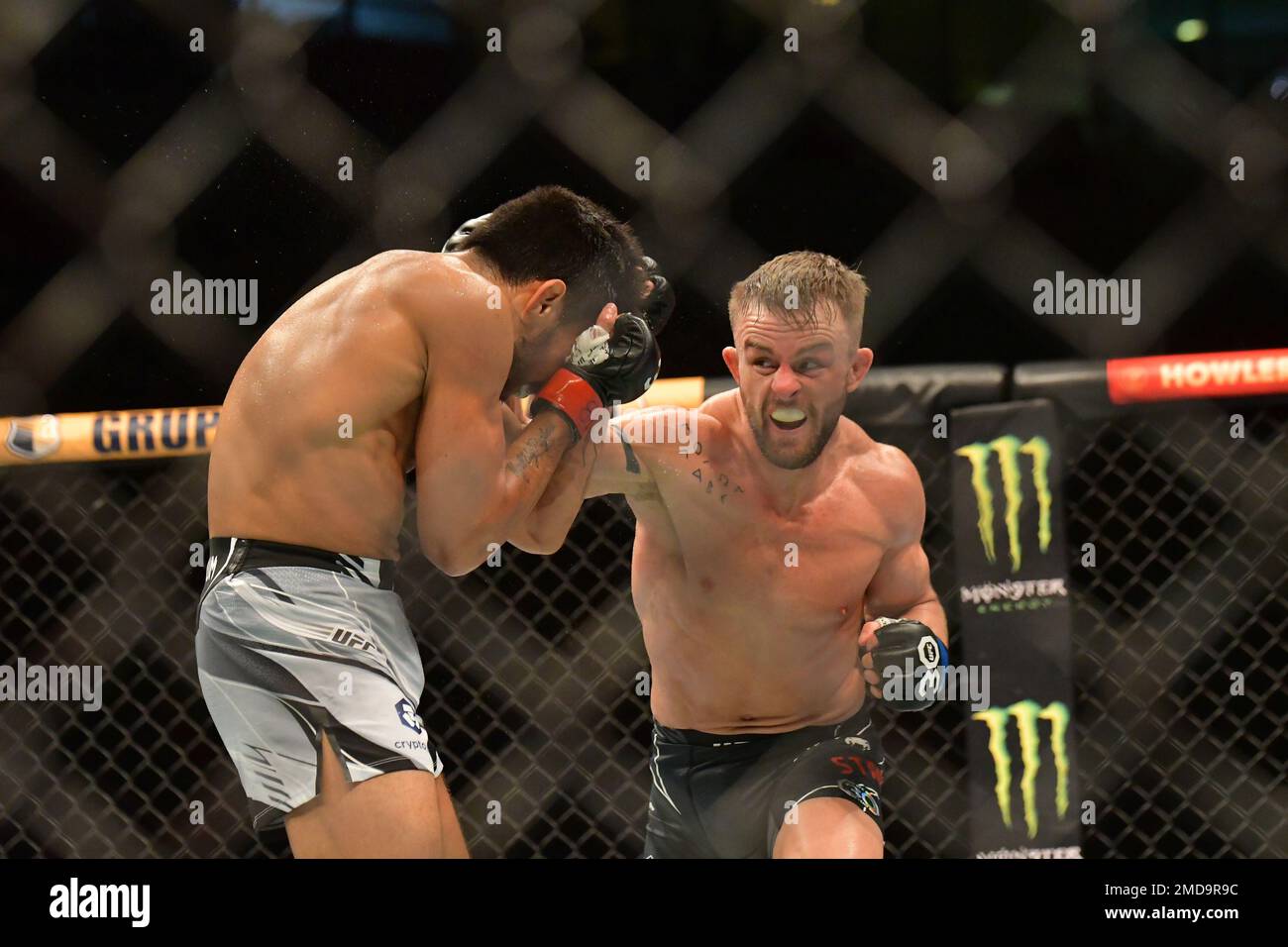 RIO DE JANEIRO, RJ - JANUARY 21: Luan Lacerda (red gloves) battles Cody ...
