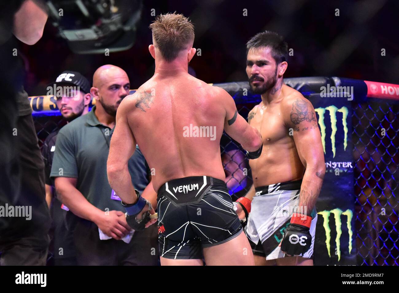 RIO DE JANEIRO, RJ - JANUARY 21: Luan Lacerda (red gloves) battles Cody ...