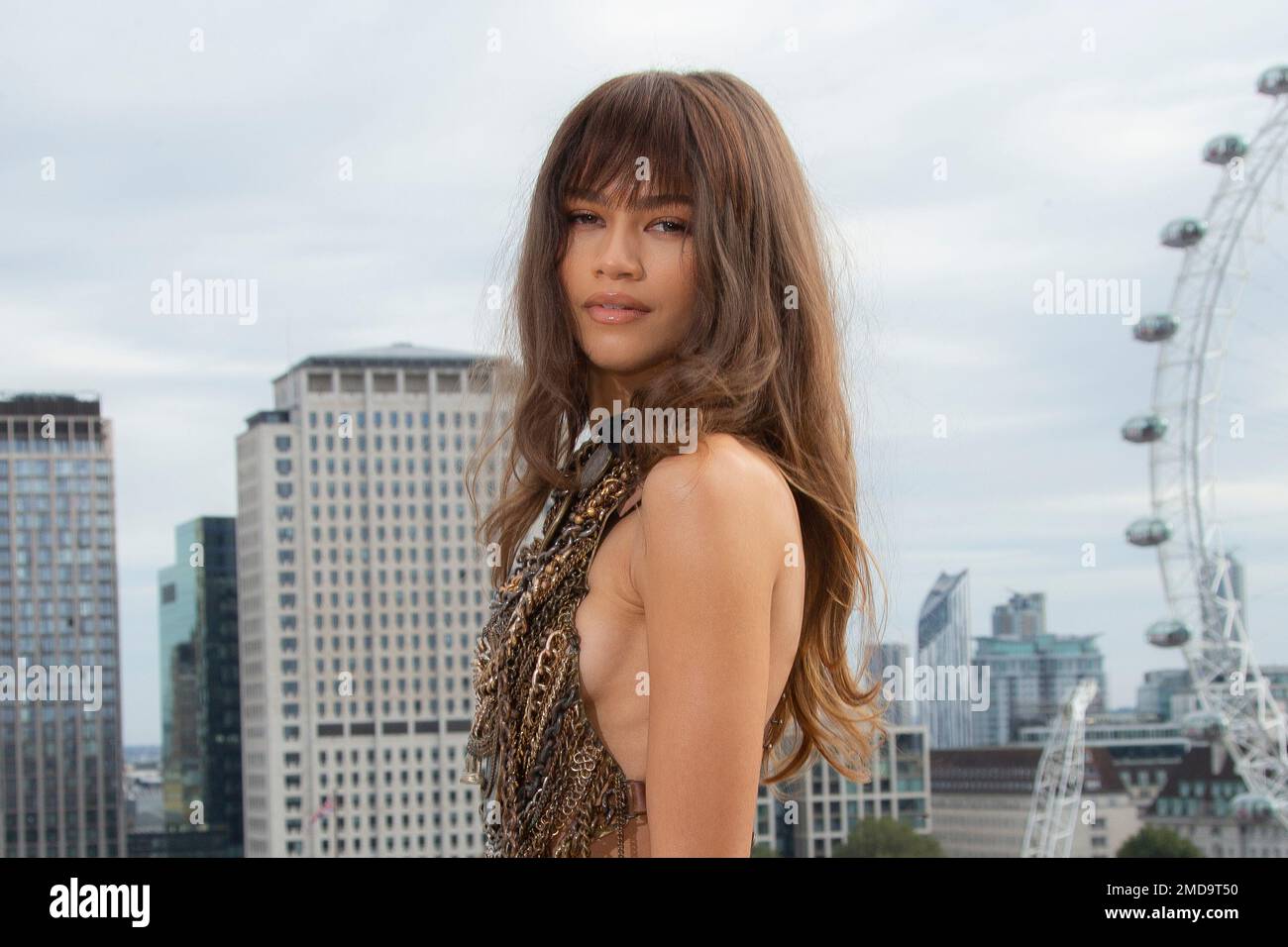Zendaya poses for photographers at the photo call for the film 'Dune ...