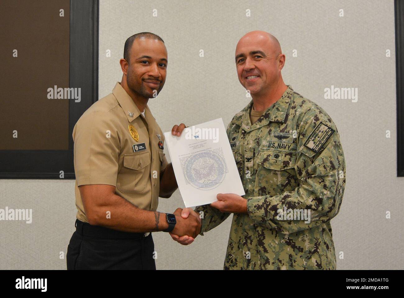 WASHINGTON, DC (July 14, 2022) - Capt. Mark Burns (right), Naval ...